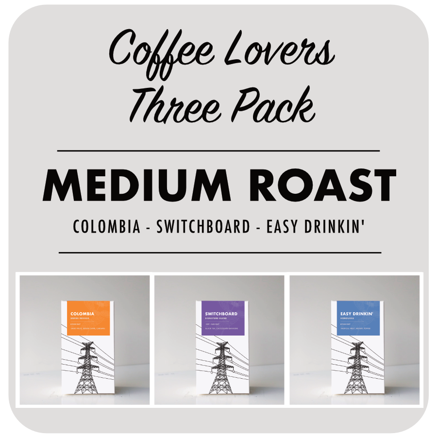 Coffee Lovers Three Pack - Medium Roast – RELAY COFFEE ROASTERS